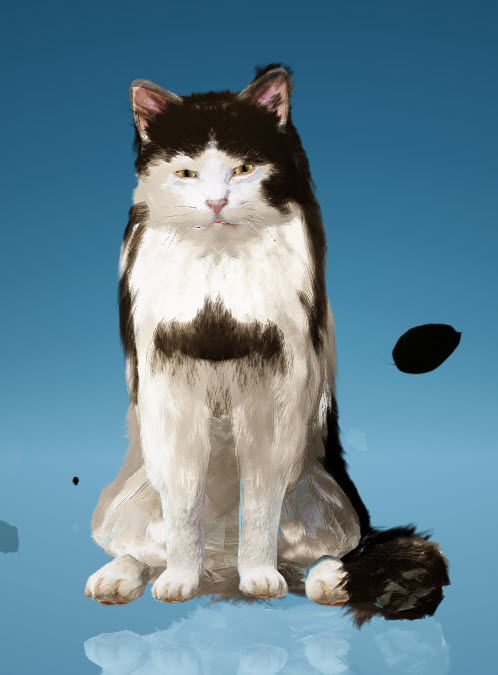 BDO Fashion | Black Mask Cat (Black Desert Online)