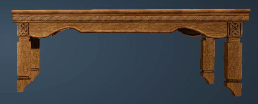 BDO Fashion | Fleece Dining Table (Black Desert Online)