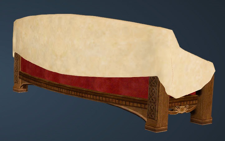 BDO Fashion | Fleece Sofa (Black Desert Online)