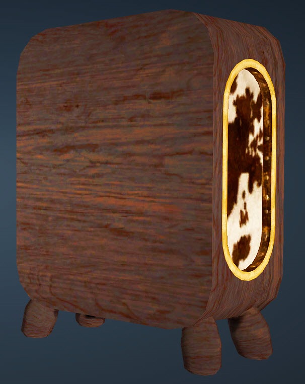 BDO Fashion | Leather Bedside Table (Black Desert Online)