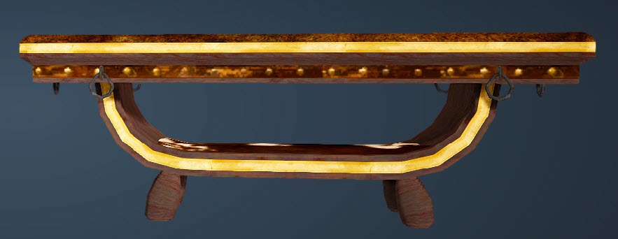 BDO Fashion | Leather Dining Table (Black Desert Online)