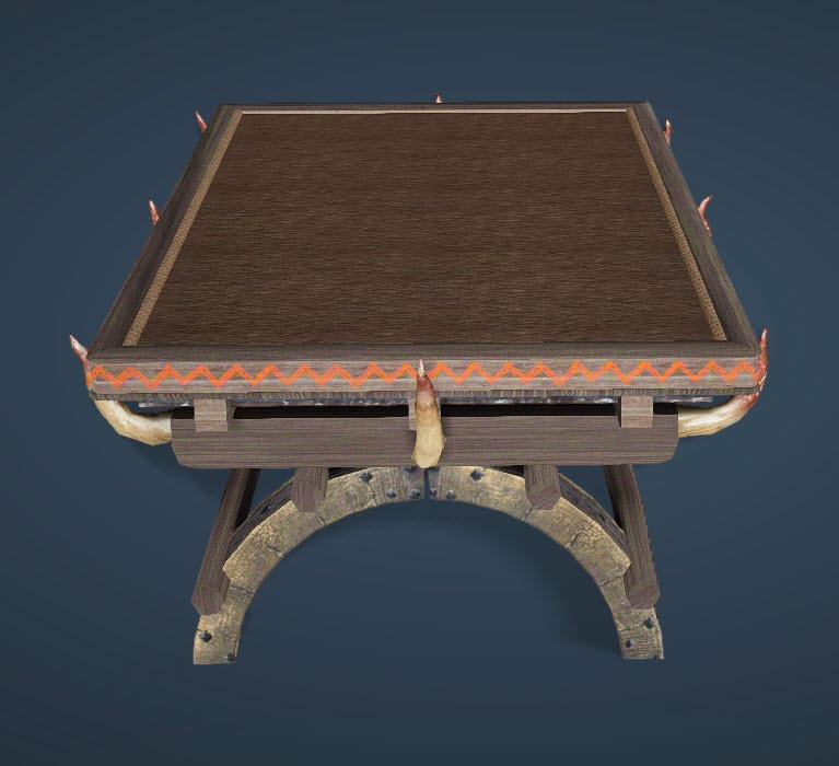 BDO Fashion | Khuruto-Style Dining Table (Black Desert Online)
