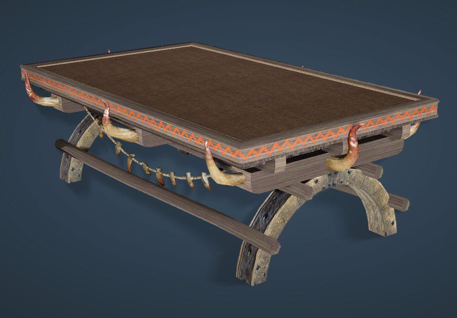 BDO Fashion | Khuruto-Style Dining Table (Black Desert Online)