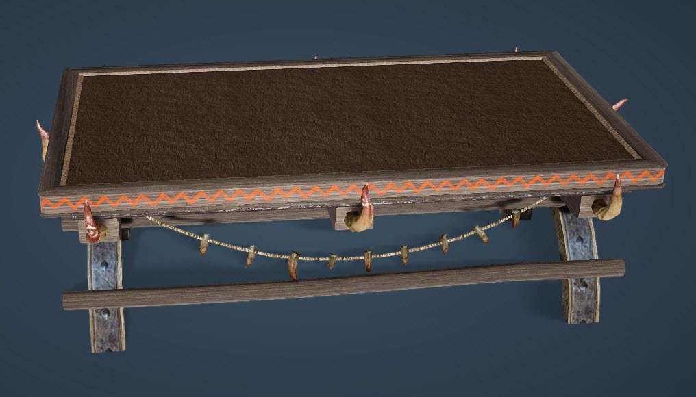 BDO Fashion | Khuruto-Style Dining Table (Black Desert Online)