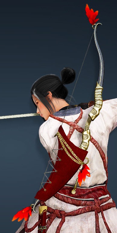 BDO Fashion | [Maehwa] Lahr Arcien R Horn Bow (Black Desert Online)