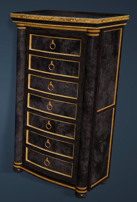 BDO Fashion | Keplan Marble Decorated Drawers (Black Desert Online)