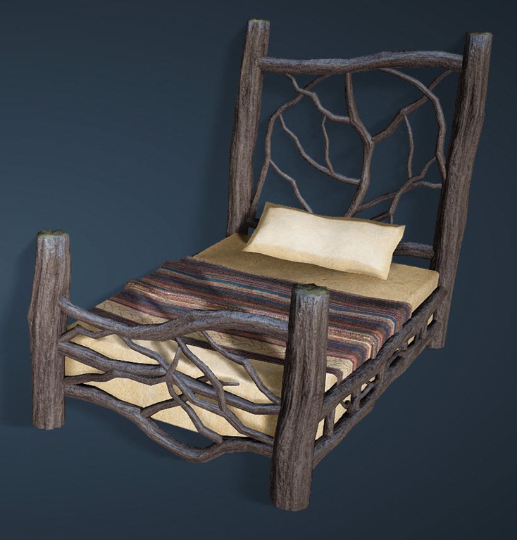 BDO Fashion | Thunderstruck Maple Bed (Black Desert Online)