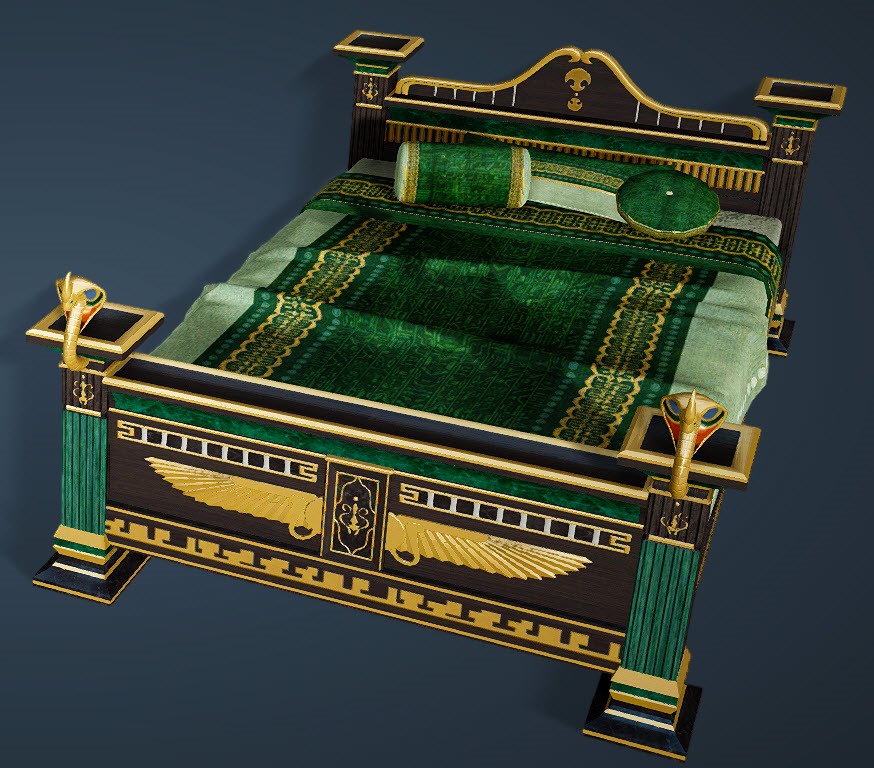 BDO Fashion | Naga Decorated Bed (Black Desert Online)