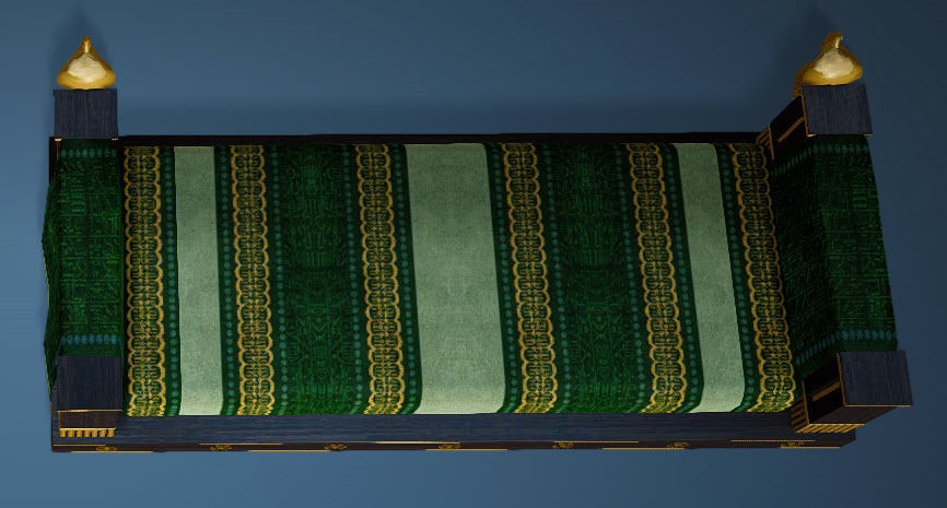 BDO Fashion | Naga Decorated Sofa (Black Desert Online)