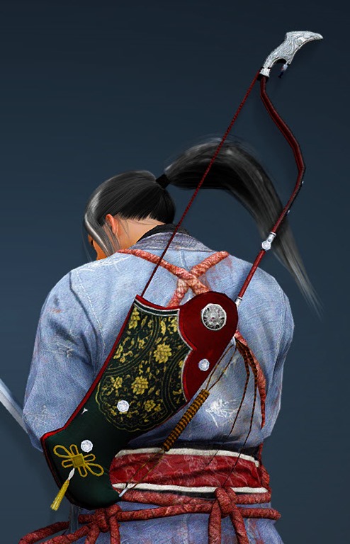 BDO Fashion | [Musa] Red Robe Horn Bow (Black Desert Online)