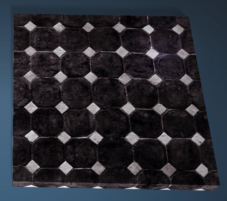 BDO Fashion | [Halloween] Grey Pattern Floor (Black Desert Online)