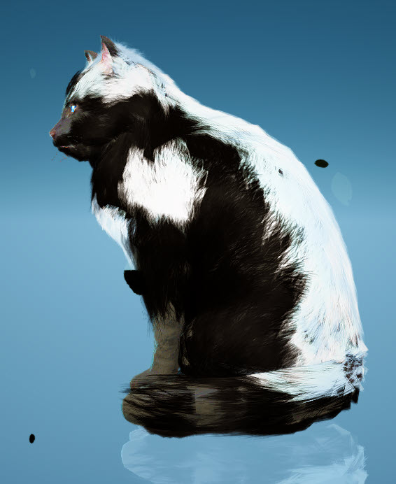 BDO Fashion | White Shorthair Cat (Black Desert Online)