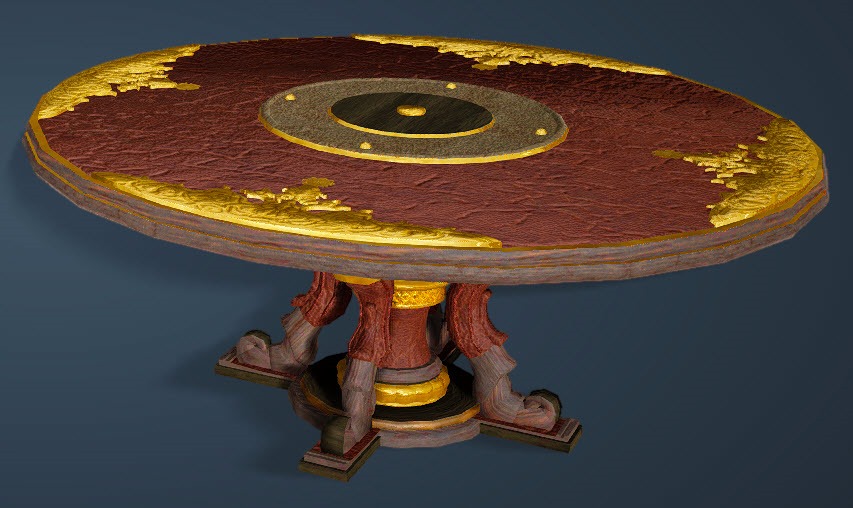 BDO Fashion | Kzarka Decorated Dining Table (Black Desert Online)