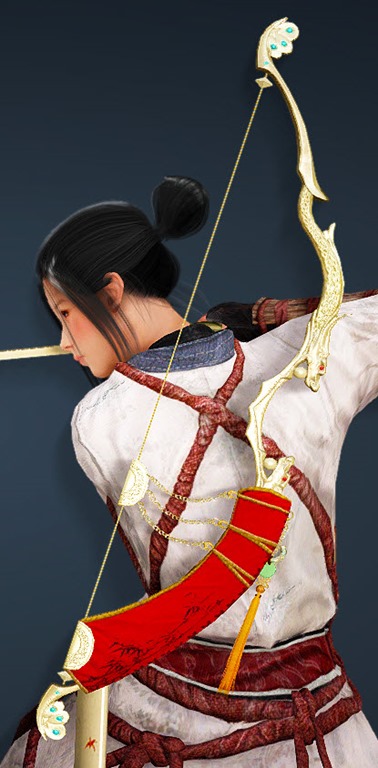 BDO Fashion | [Maehwa] Trumpet Creeper Horn Bow (Black Desert Online)