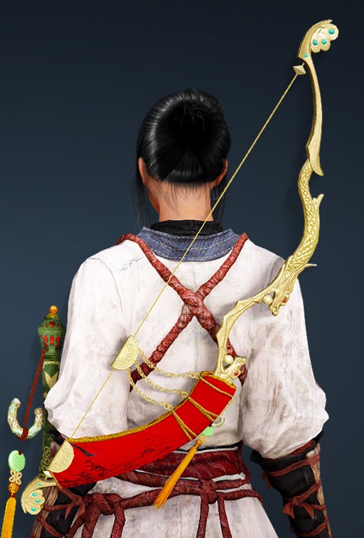 BDO Fashion | [Maehwa] Trumpet Creeper Horn Bow (Black Desert Online)