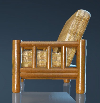 BDO Fashion | Natural Log Sofa (Black Desert Online)