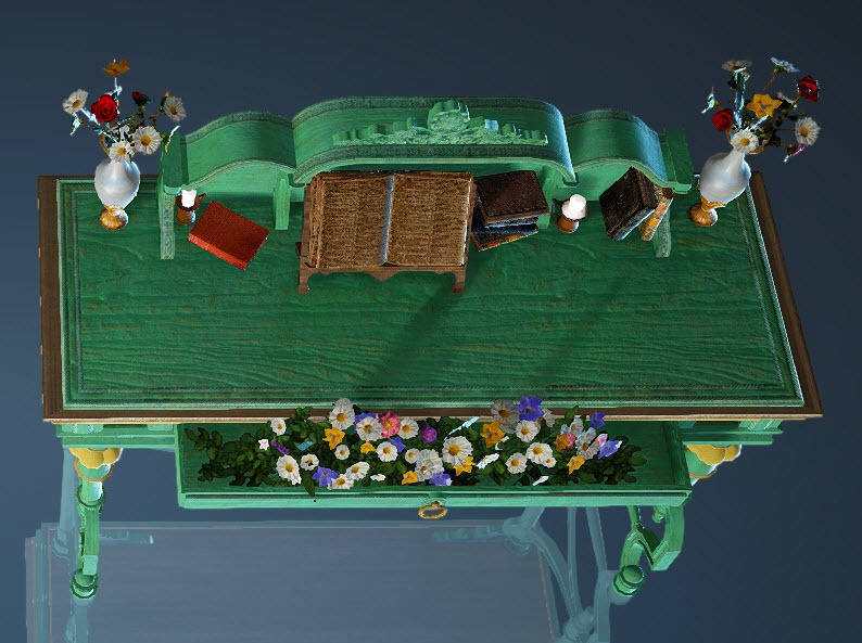 BDO Fashion | Spring Flower Desk (Black Desert Online)