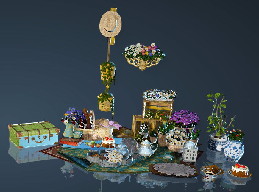 BDO Fashion | Spring Sun Prop Set (Black Desert Online)