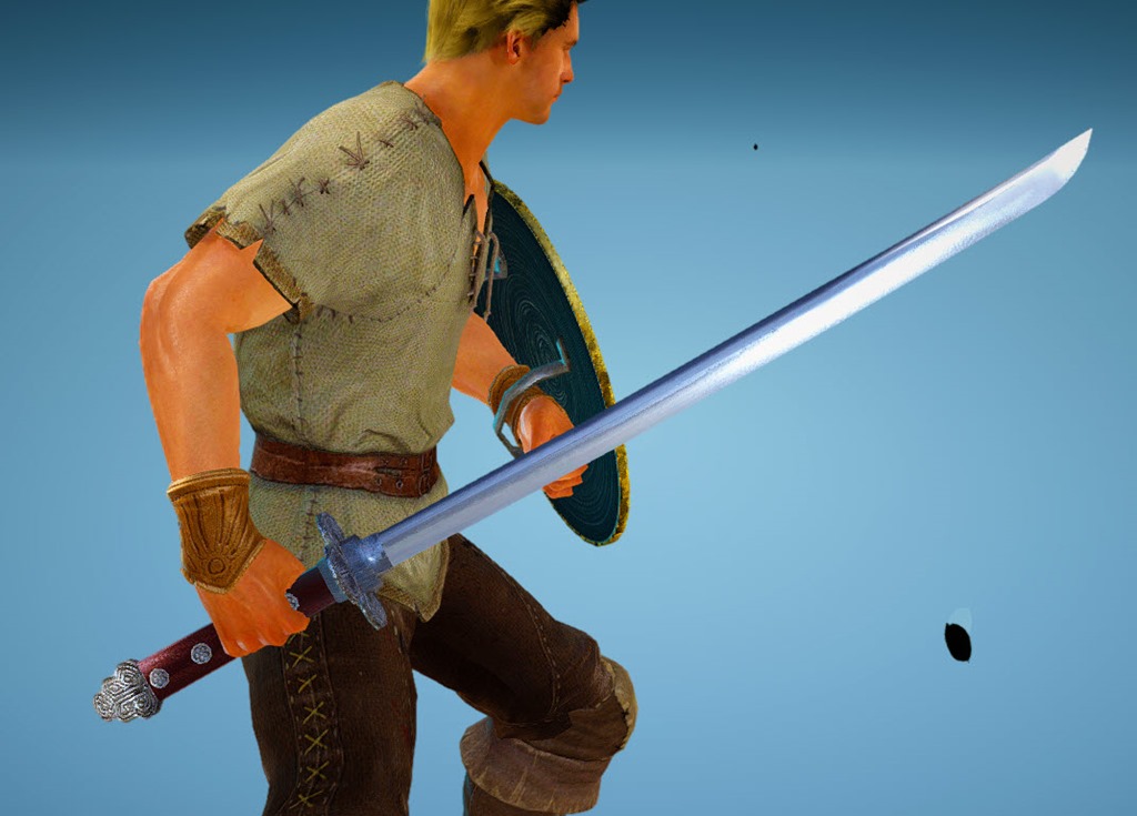 BDO Fashion | [Warrior] Red Robe Longsword (Black Desert Online)