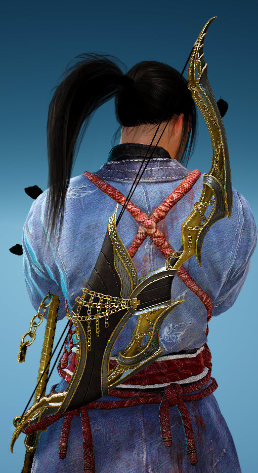 BDO Fashion | [Musa] Tundra Warden Horn Bow (Black Desert Online)