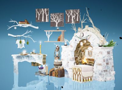 BDO Fashion | Winter Wood Furniture Set A (Black Desert Online)