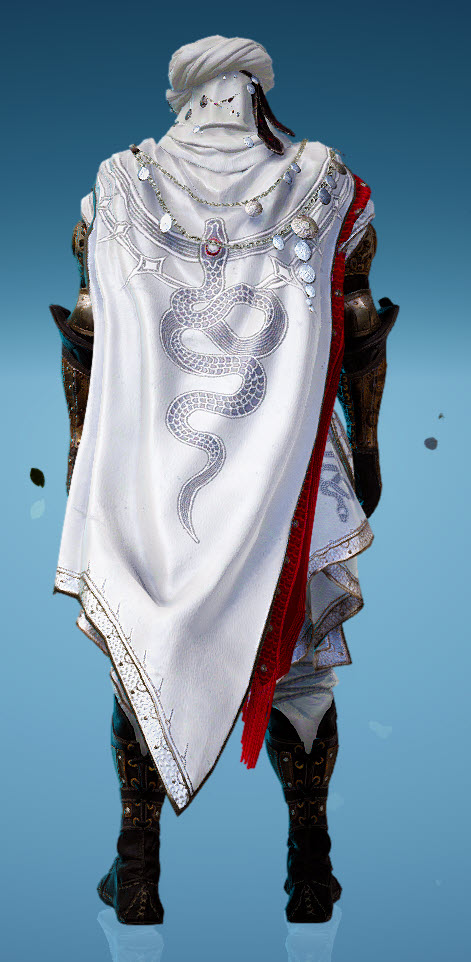 BDO Fashion | [Hashashin] White Viper of Bahrahit (Black Desert Online)