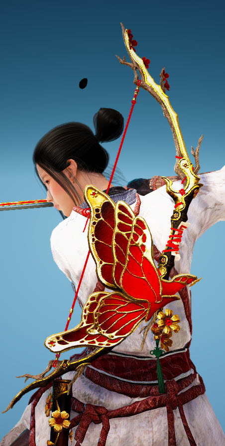 BDO Fashion | [Maehwa] Scarlet Destiny Horn Bow (Black Desert Online)