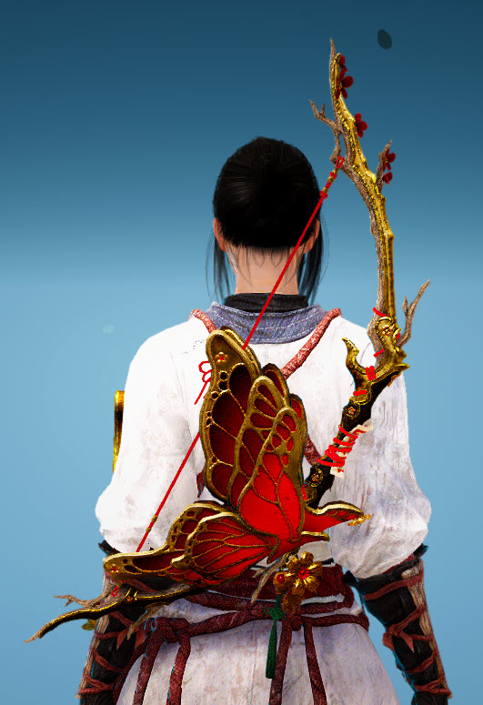 BDO Fashion | [Maehwa] Scarlet Destiny Horn Bow (Black Desert Online)