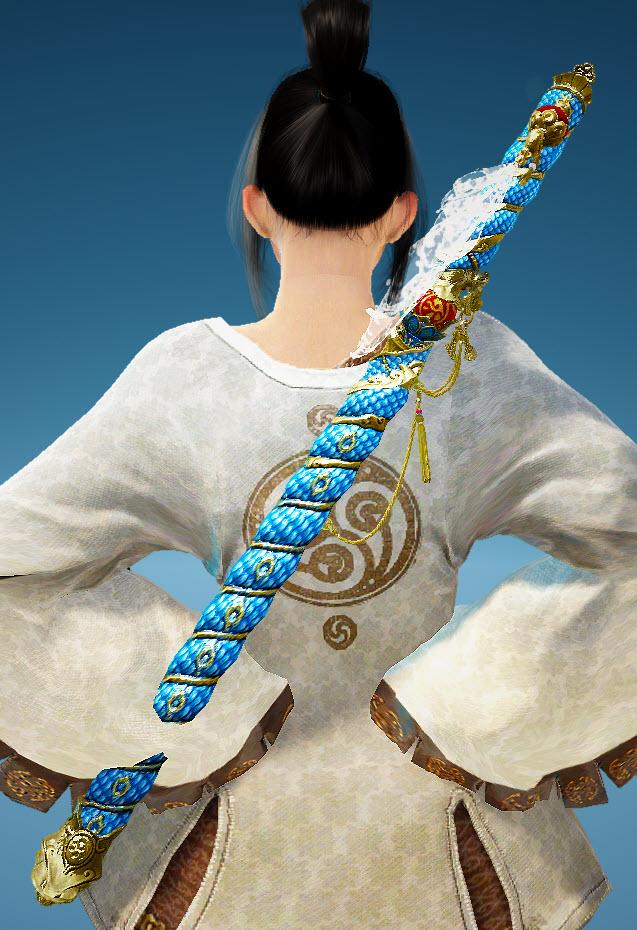 BDO Fashion | [Tamer] Celestial Tides Shortsword (Black Desert Online)