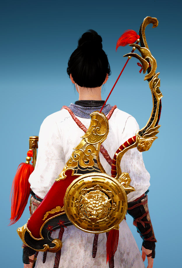 BDO Fashion | [Maehwa] Lunar Blue Horn Bow (Black Desert Online)