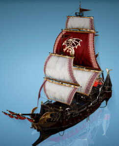 BDO Fashion | Oquilla Carrack Overlay: Valor (Black Desert Online)