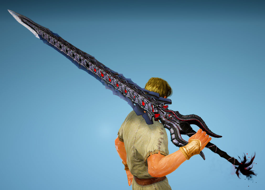 BDO Fashion | [Warrior] Ossa Cerberi Greatsword (Black Desert Online)