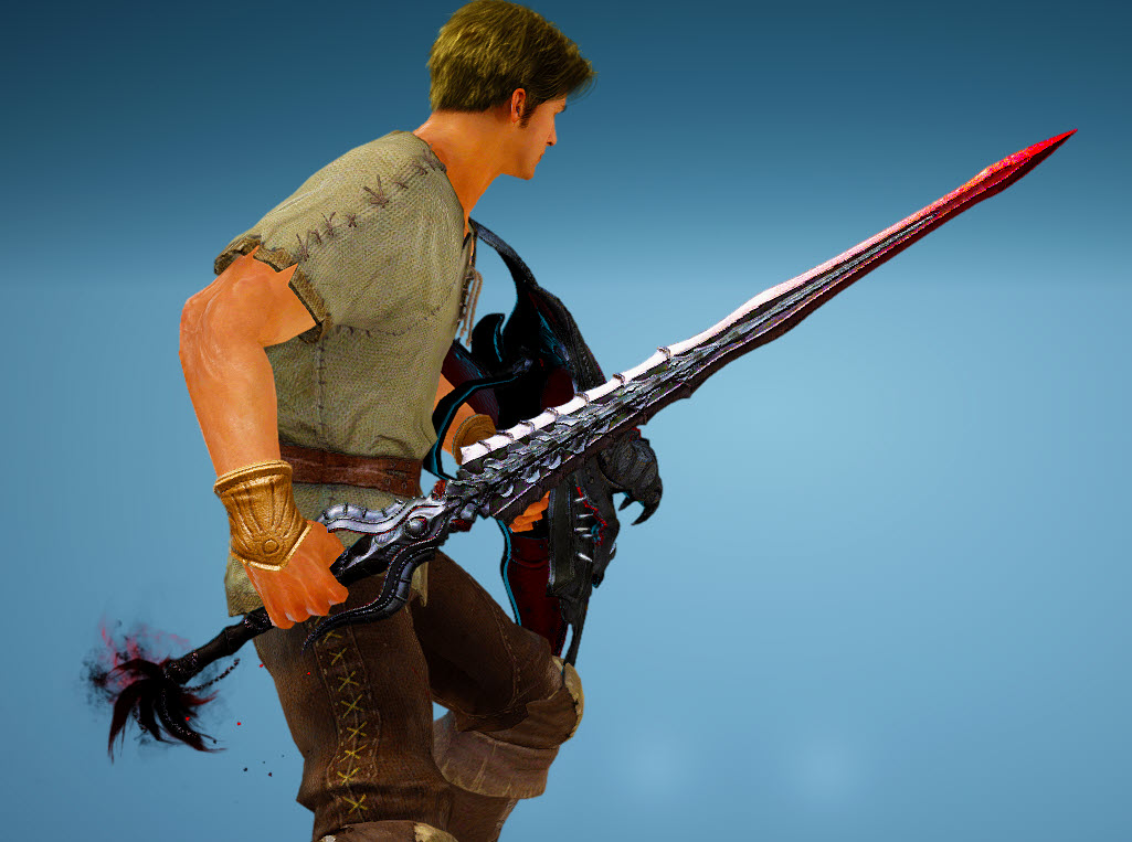 BDO Fashion | [Warrior] Ossa Cerberi Longsword (Black Desert Online)