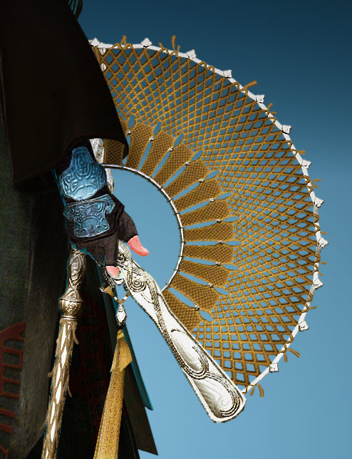 BDO Fashion | [Woosa] Desert Camouflage Swallowtail Fan (Black Desert ...