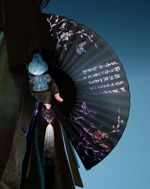 BDO Fashion | [Woosa] Mookhyang Swallowtail Fan (Black Desert Online)