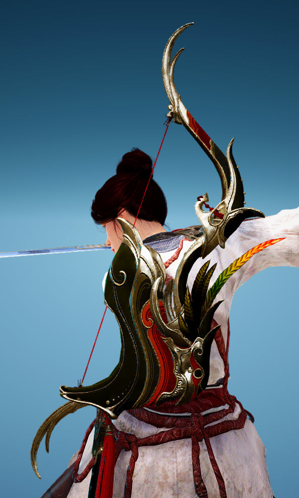 BDO Fashion | [Maehwa] Twilight Prowler Horn Bow (Black Desert Online)