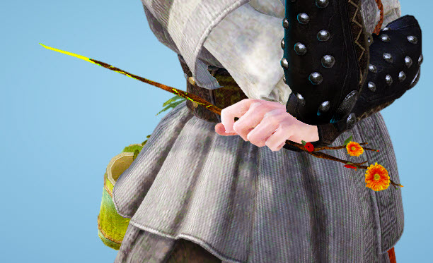 BDO Fashion | [Maegu] Treant Camouflage Binyeo Knife (Black Desert Online)