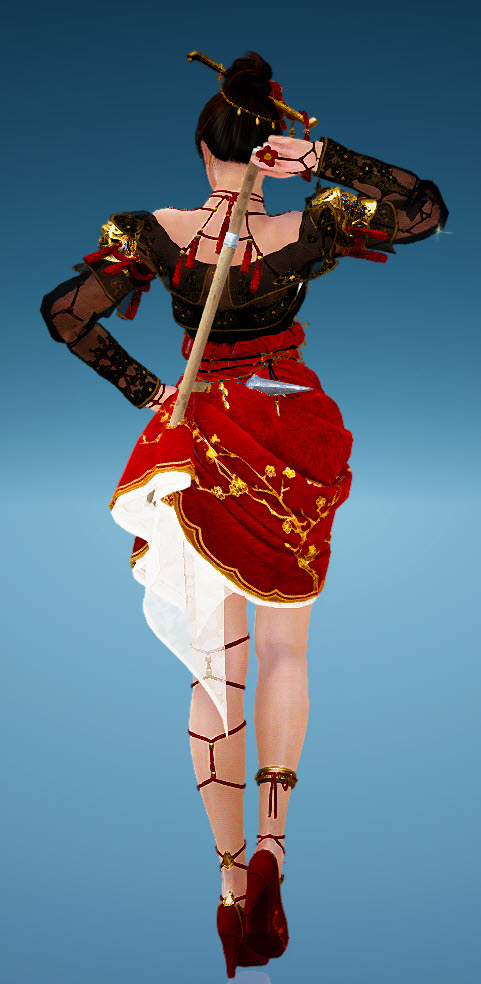 BDO Fashion | [Kunoichi] Scarlet Destiny (Black Desert Online)