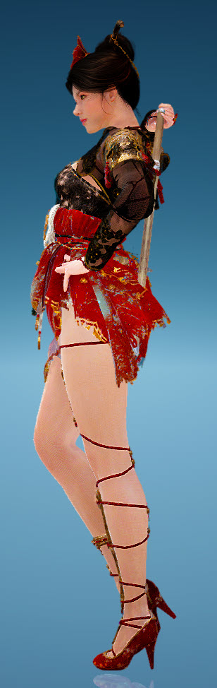 BDO Fashion | [Kunoichi] Scarlet Destiny (Black Desert Online)