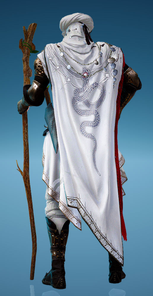 BDO Fashion | [Wizard] White Viper of Bahrahit (Black Desert Online)