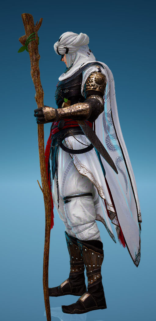 BDO Fashion | [Wizard] White Viper of Bahrahit (Black Desert Online)