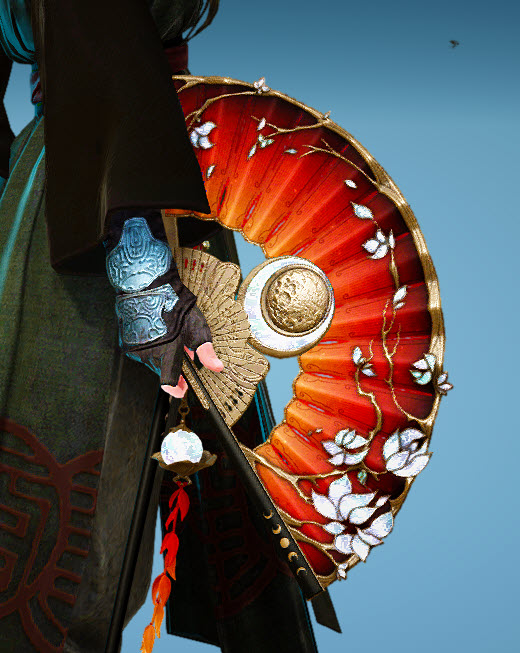 BDO Fashion | [Woosa] Moonflower Swallowtail Fan (Black Desert Online)