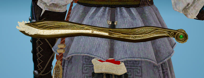 BDO Fashion | [Maegu] Desert Camouflage Foxtail Fans (Black Desert Online)