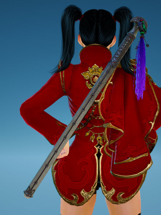 BDO Fashion | [Tamer] Violet Vulpes Shortsword (Black Desert Online)