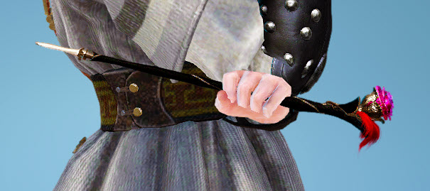 BDO Fashion | [Maegu] Orzeca's Rose Binyeo Knife (Black Desert Online)